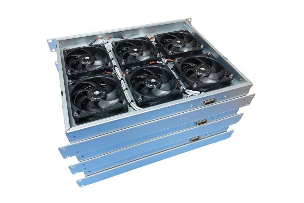 Recent Project - Special 1U 6-Fan, Fan Trays - Verotec - Electronic ...